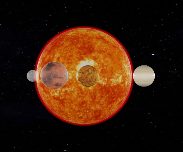 ArtStation - Animated beautiful solar system With Kuiper Belt 3D model ...