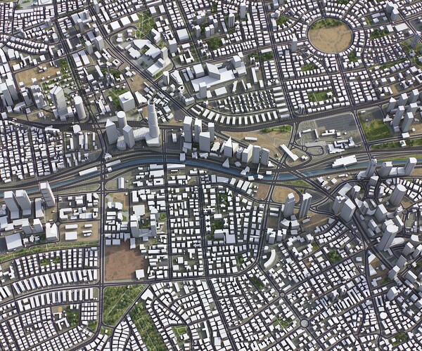 ArtStation - Tel Aviv - 3D city model | Resources