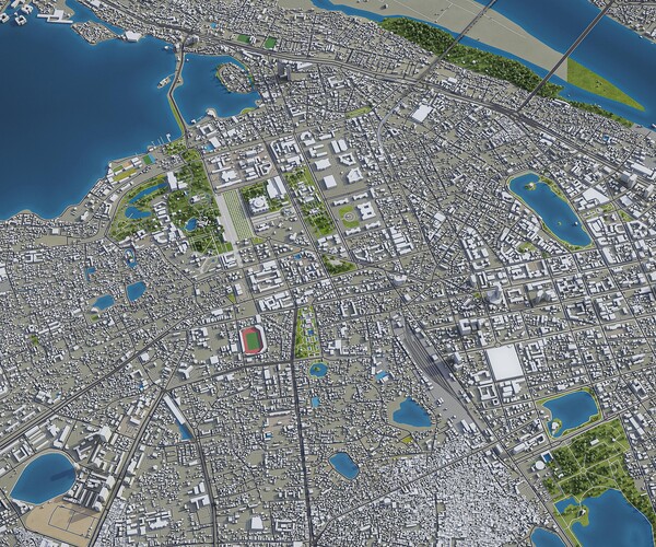 ArtStation - Hanoi - 3D city model | Resources