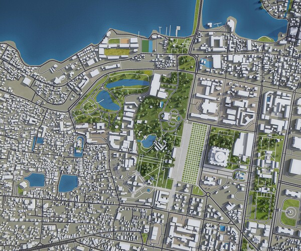 ArtStation - Hanoi - 3D city model | Resources