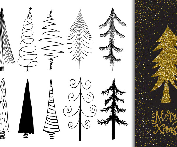 ArtStation - Christmas Procreate Stamp Brushes | Brushes