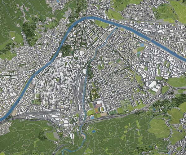 ArtStation - Innsbruck - 3D city model | Resources