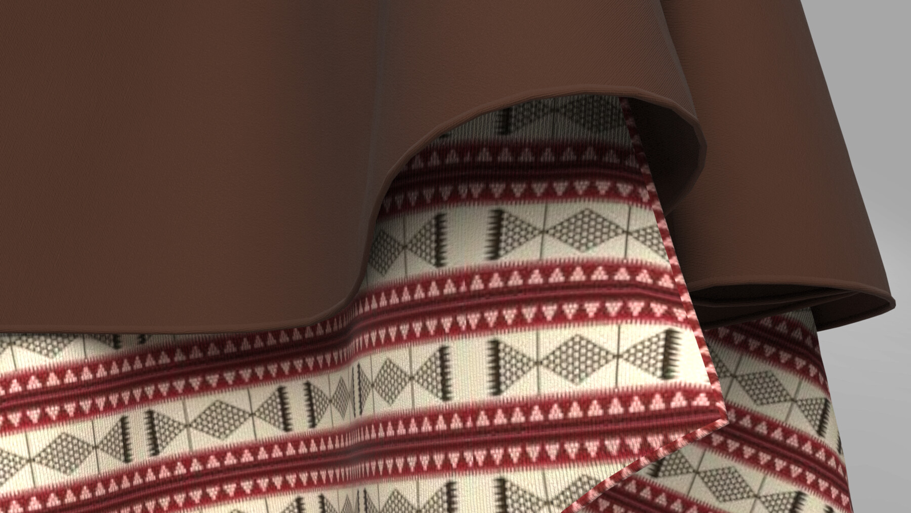 ArtStation - Layered dress with an Arabic Sadu print | Resources