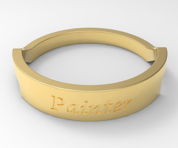 ArtStation - Painter Ring Female Gold | Resources
