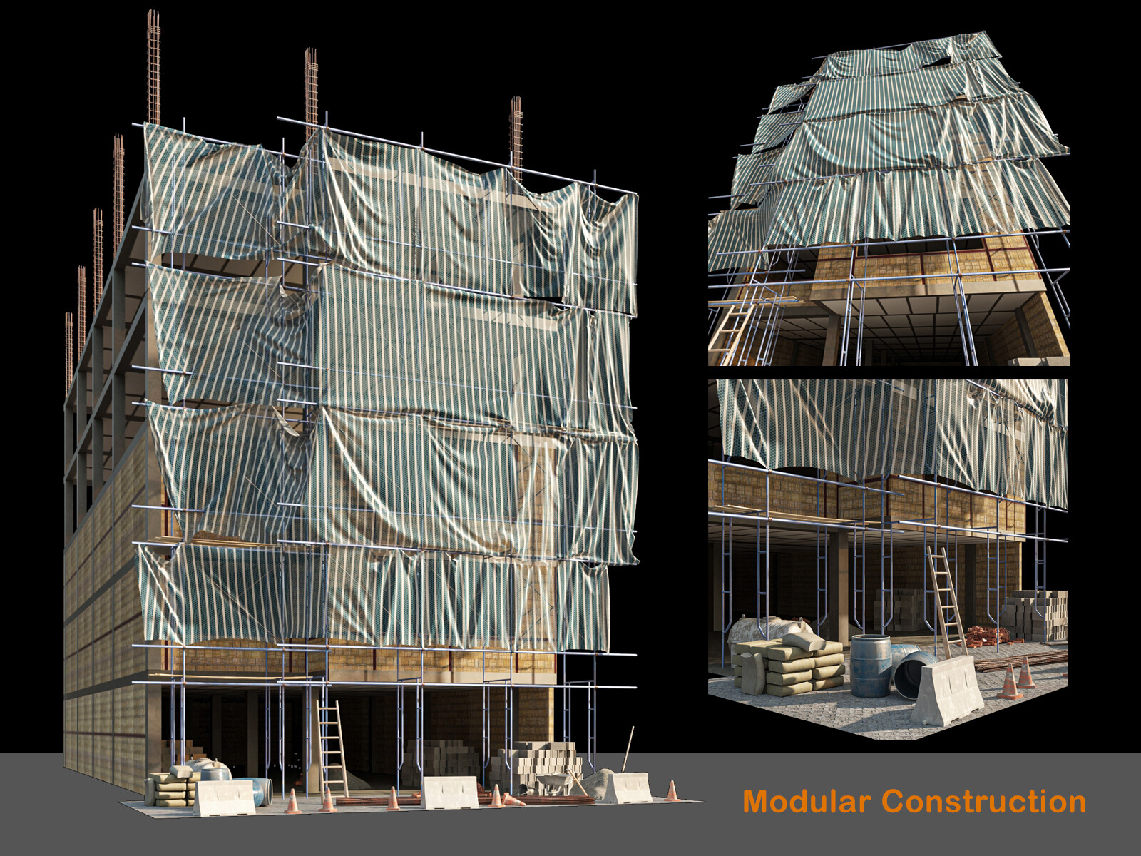 ArtStation - Modular Construction Site Bundle Vol. 2 | Resources