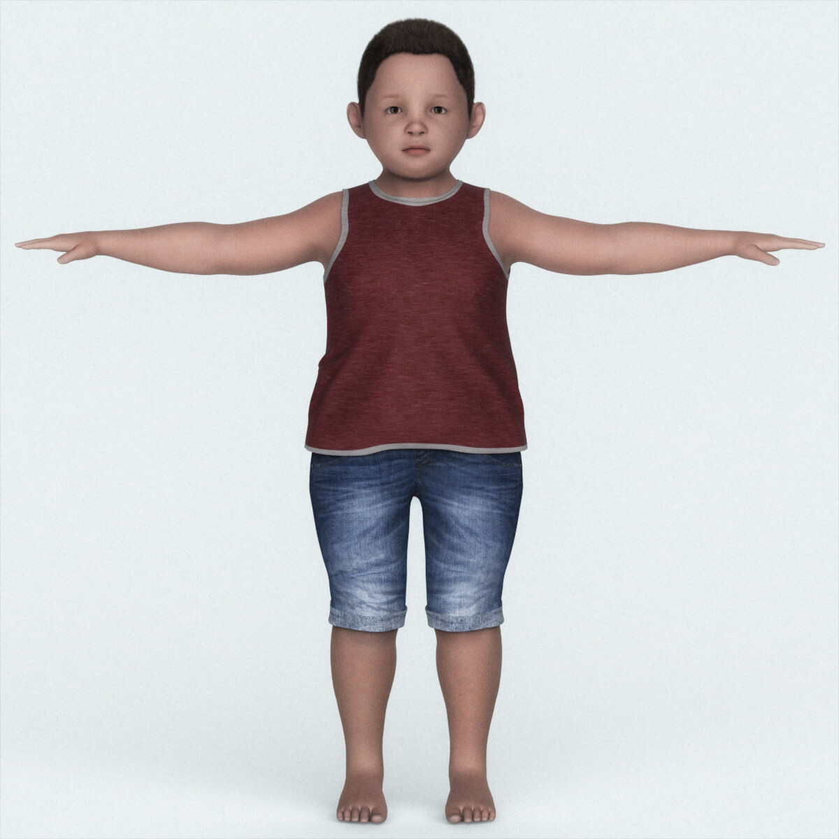 ArtStation - Realistic Fat Child Boy | Resources