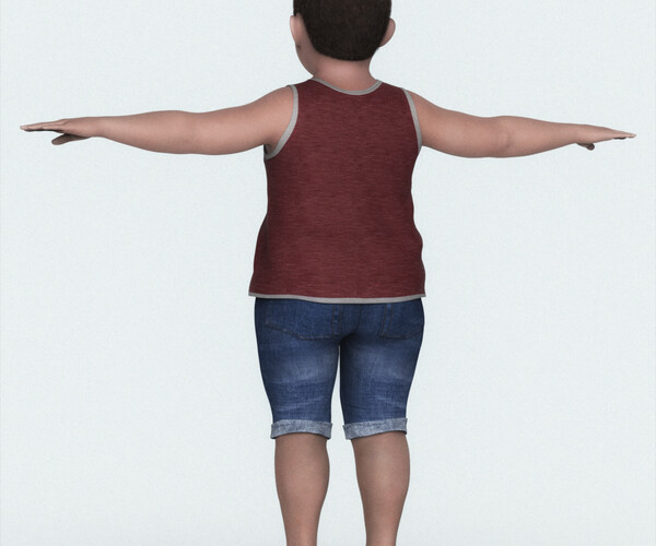 ArtStation - Realistic Fat Child Boy | Resources
