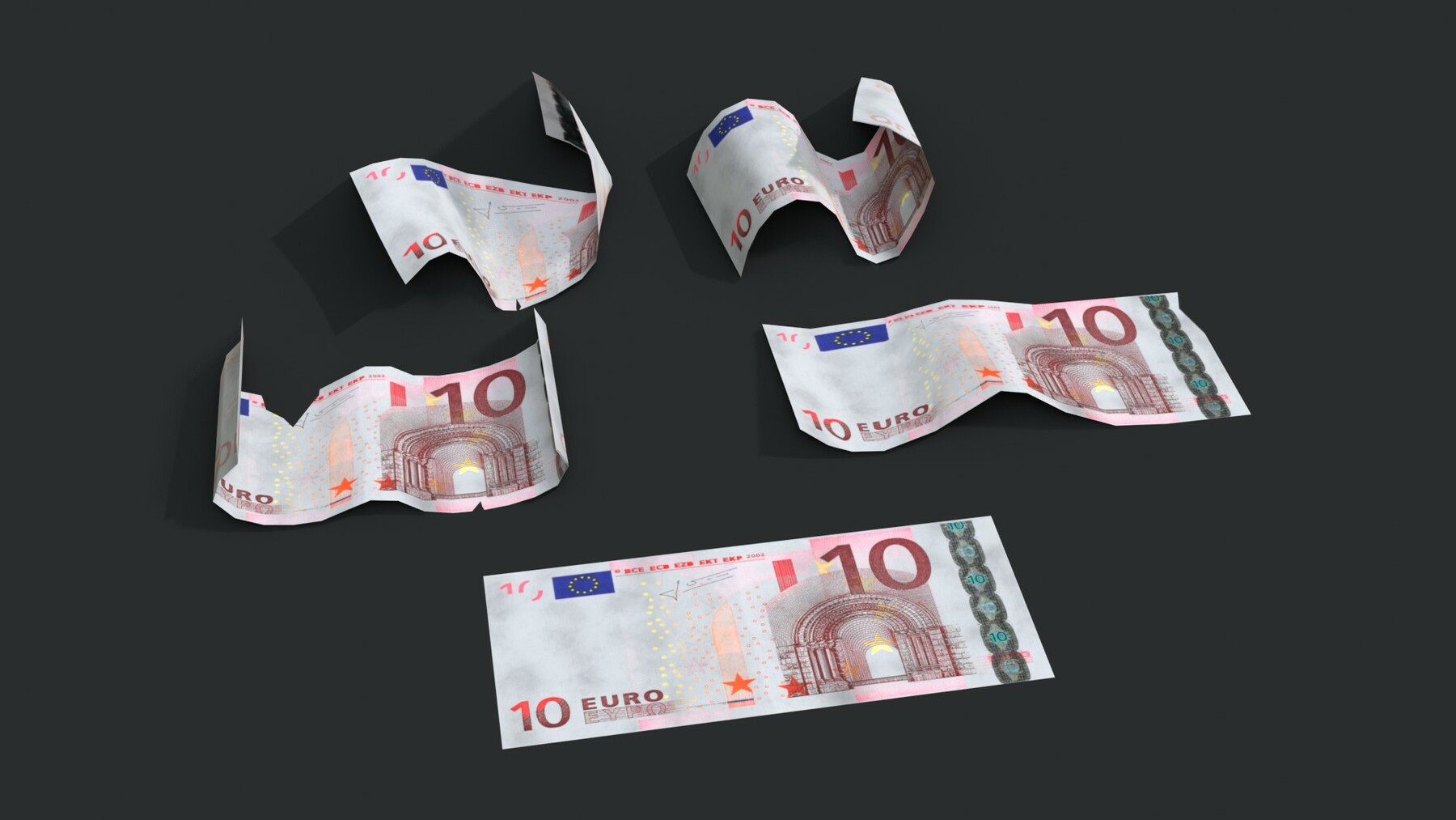 ArtStation - Money Loot - Euro | Game Assets