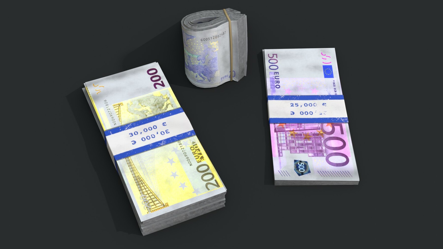 ArtStation - Money Loot - Euro | Game Assets