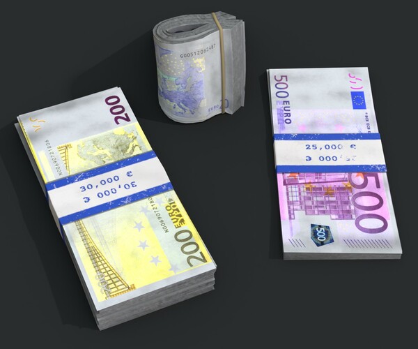 ArtStation - Money Loot - Euro | Game Assets