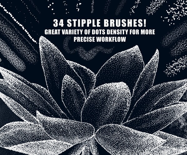 ArtStation - Stipple & Ink Procreate Brushes Pack | Brushes