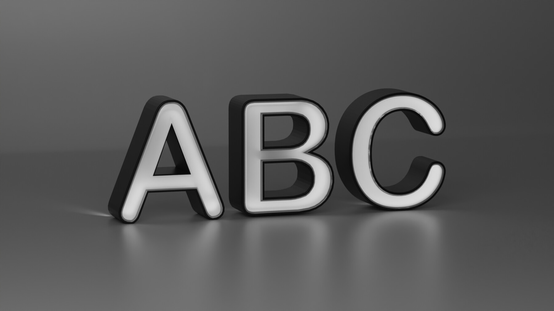 ArtStation - ABC 3D Letters | Resources