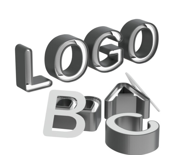 ArtStation - ABC 3D Letters | Resources