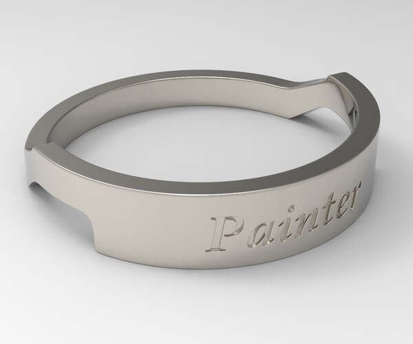 ArtStation - Painter Ring Female Platinum | Resources