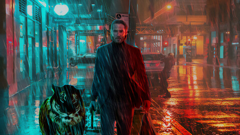 ArtStation - On The Way Home John Wick | Artworks