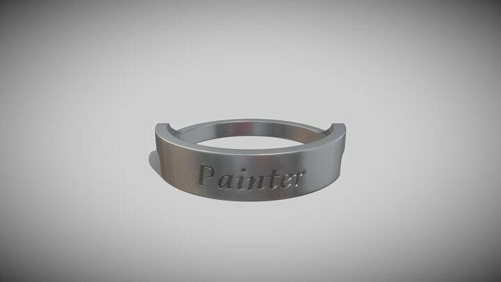 ArtStation - Painter Ring Female Silver | Resources
