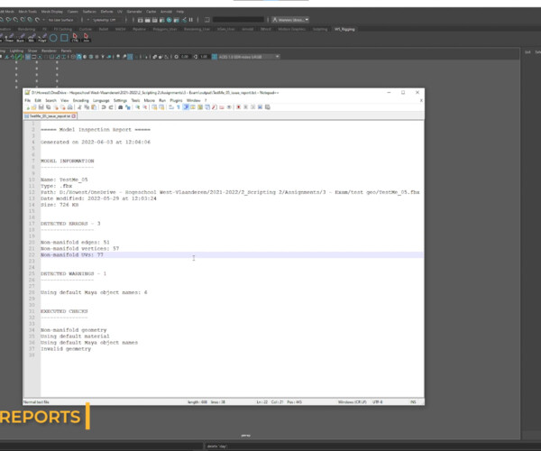 ArtStation - Model Inspection Tool - Maya Script | Resources
