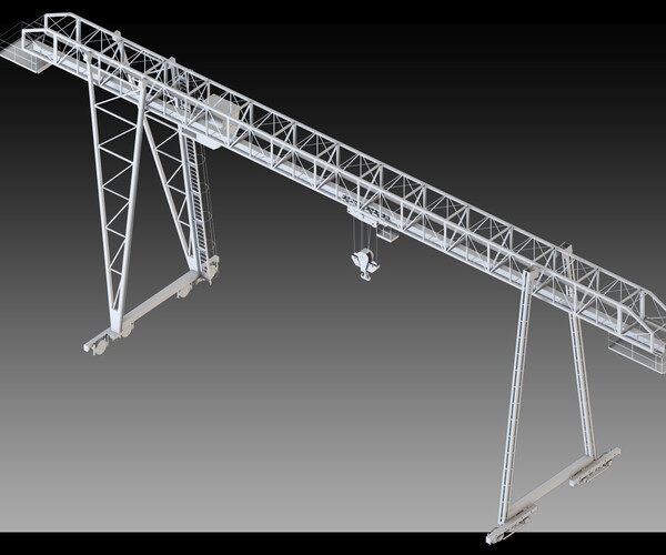ArtStation - 16 Overhead Cranes- Vol 02- High detail 3d models | Resources