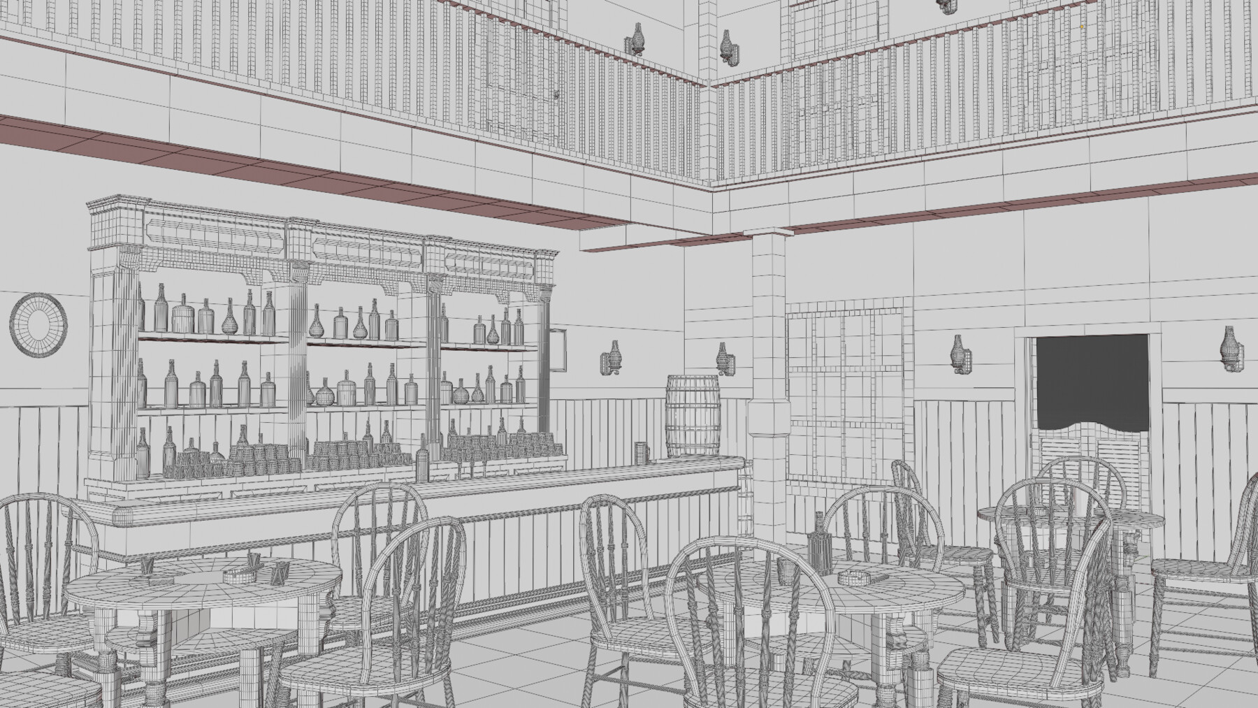 ArtStation - Western Saloon Interior | Resources