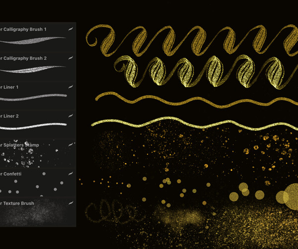 ArtStation - Glitter Procreate Brushes Minipack | Brushes