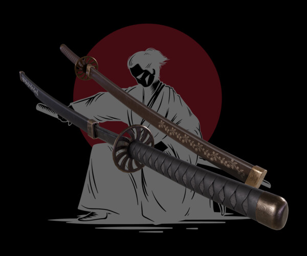 ArtStation - Samurai Katana (Game Ready) | Game Assets