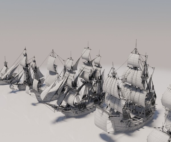 ArtStation - SHIPS Kitbash Set | Resources