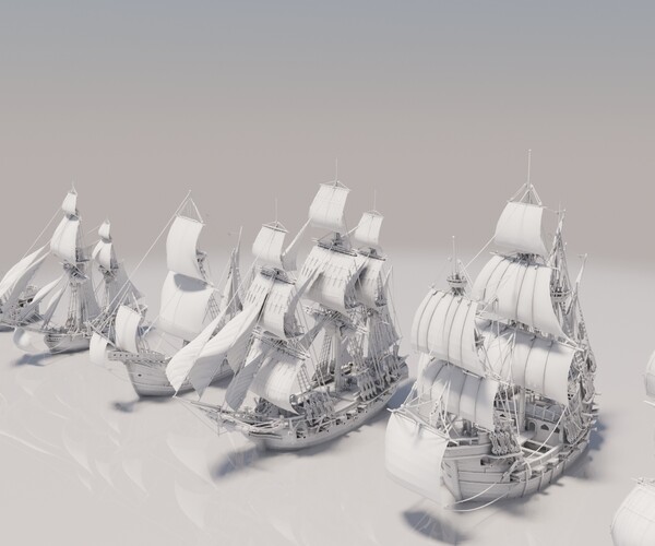 ArtStation - SHIPS Kitbash Set | Resources