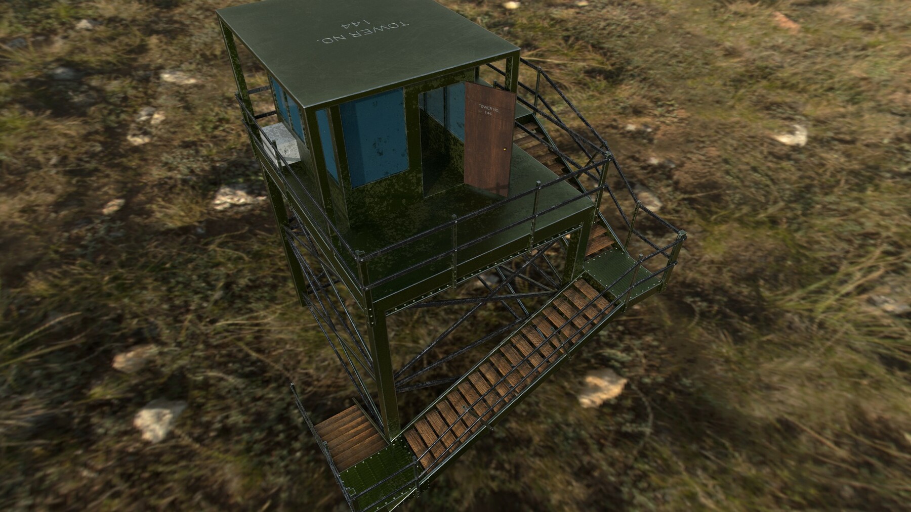 ArtStation - Military Watch Tower - Low Poly - Game Ready | Game Assets