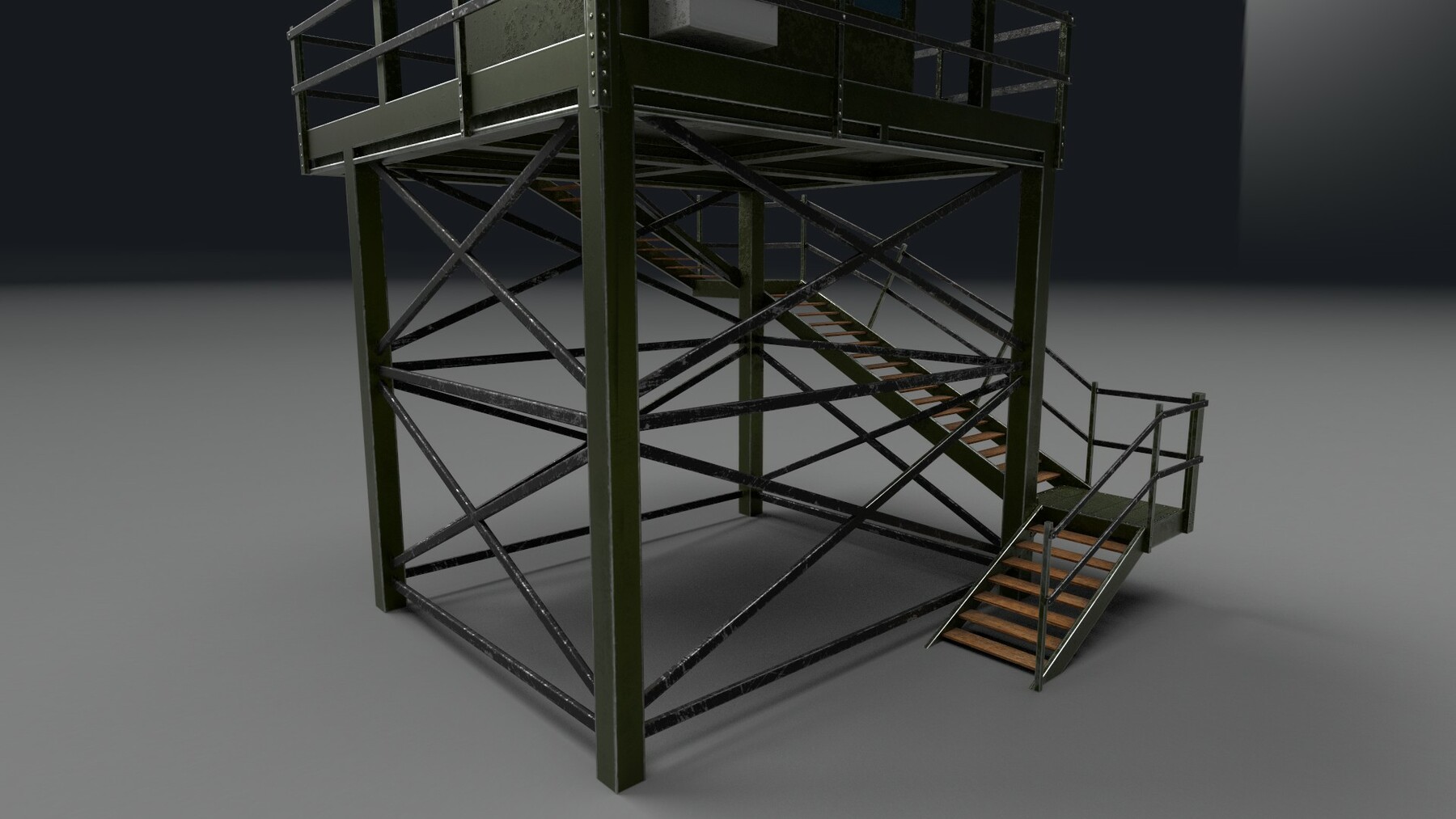 ArtStation - Military Watch Tower - Low Poly - Game Ready | Game Assets