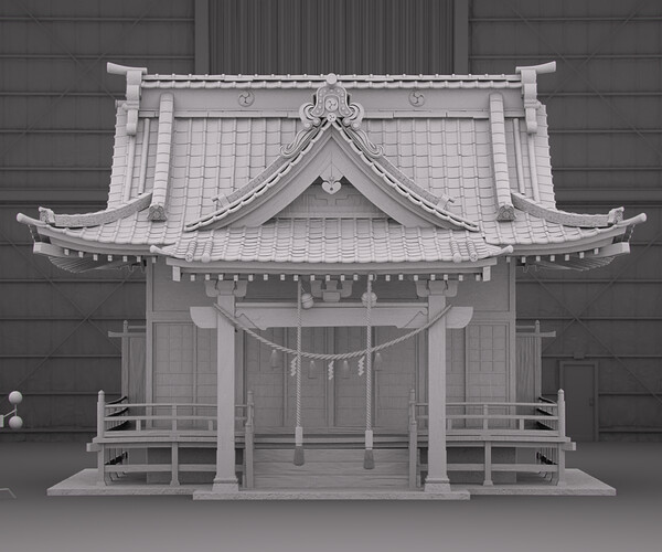 ArtStation - Shinto Shrine Japanese Temple | Game Assets