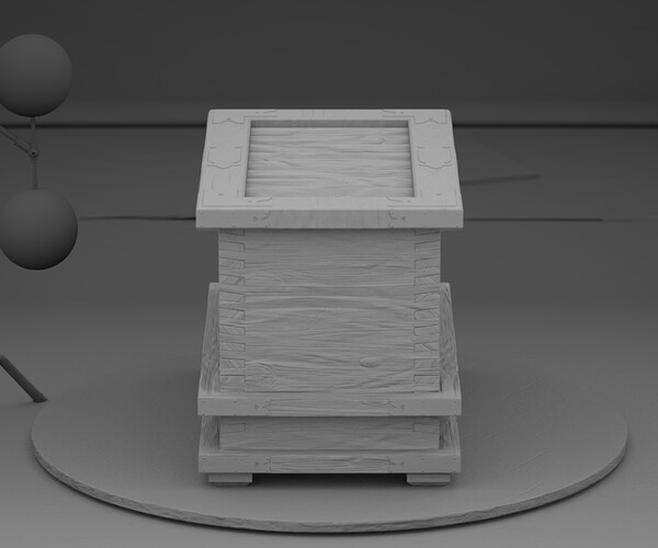 ArtStation - Shrine SaisenBako Donation Box | Game Assets