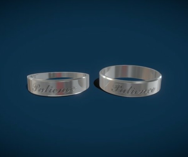 ArtStation - Patience Couple Ring Platinum | Resources
