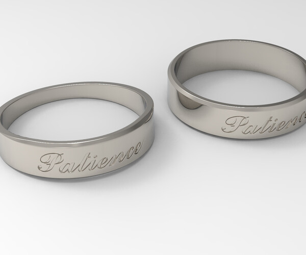 ArtStation - Patience Couple Ring Platinum | Resources