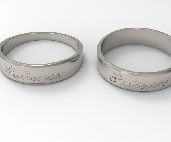 ArtStation - Patience Couple Ring Platinum | Resources