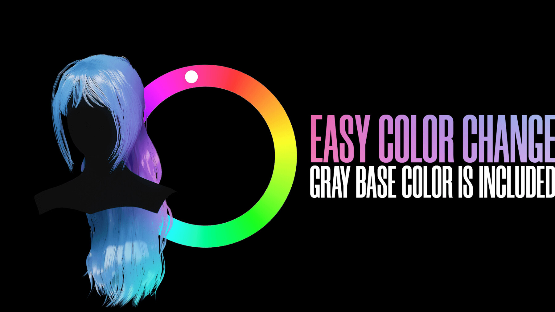 ArtStation - Female Hair Collection 03 - Game Ready | Game Assets