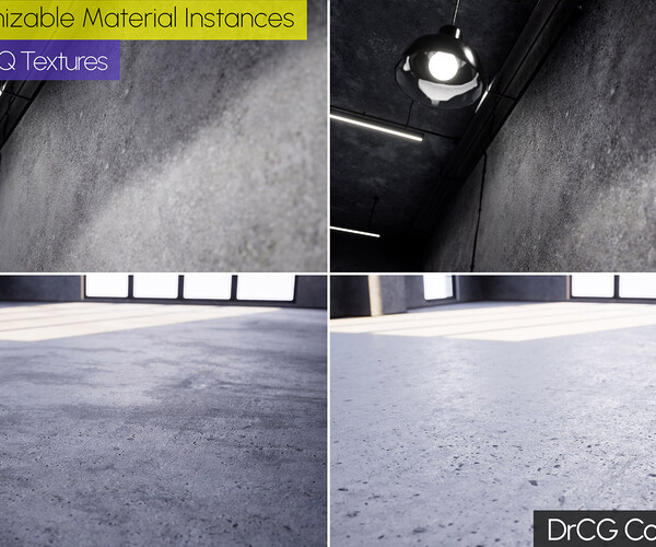 ArtStation - 30 Concrete Materials for Unreal Engine (8K PBR ) | Game ...