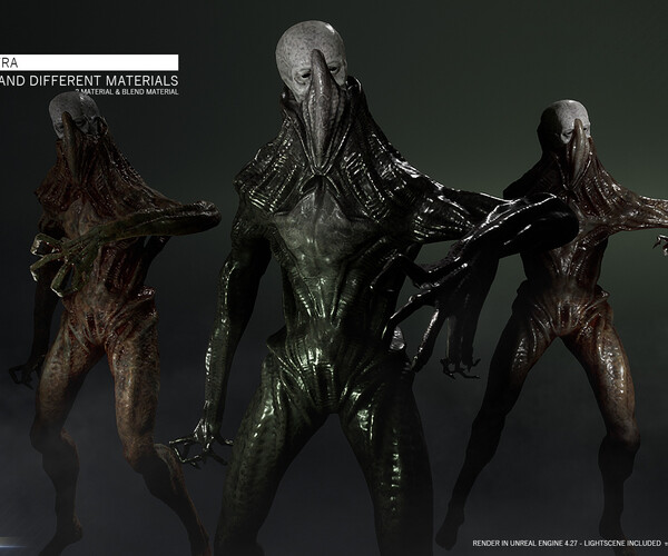 ArtStation - Alien 02 - Game Assets + Extra | Game Assets