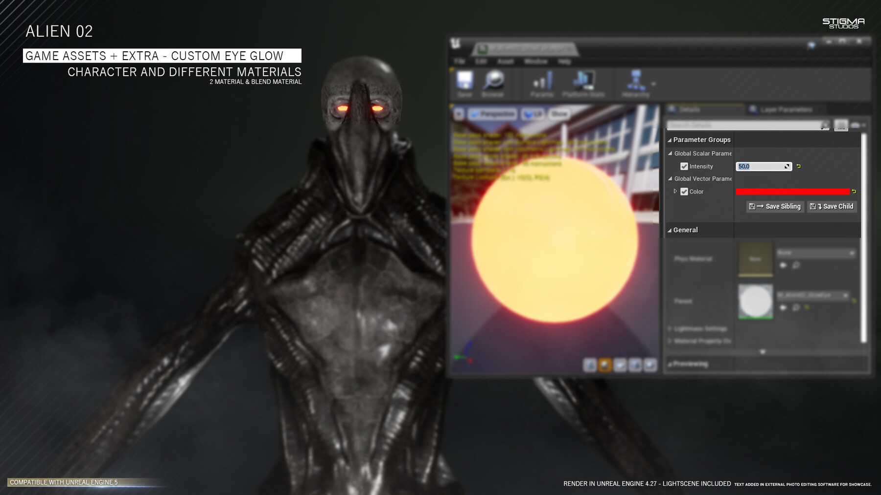 ArtStation - Alien 02 - Game Assets + Extra | Game Assets