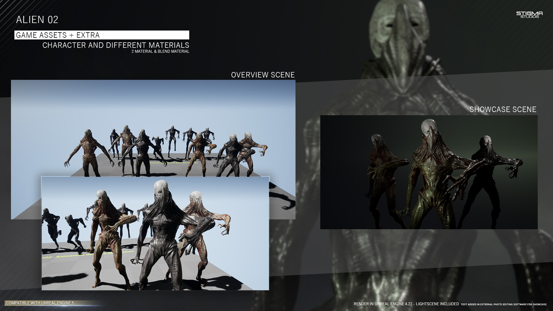 ArtStation - Alien 02 - Game Assets + Extra | Game Assets