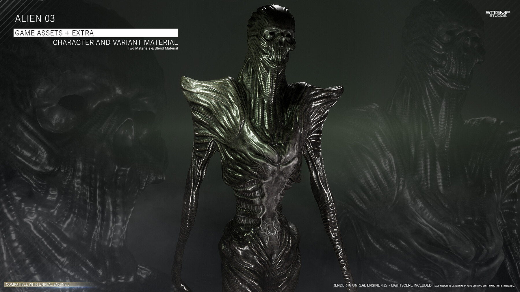 ArtStation - Alien 03 - Game Assets + Extra | Game Assets