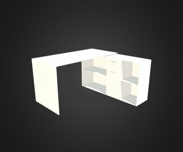 ArtStation - 3D white table | Game Assets