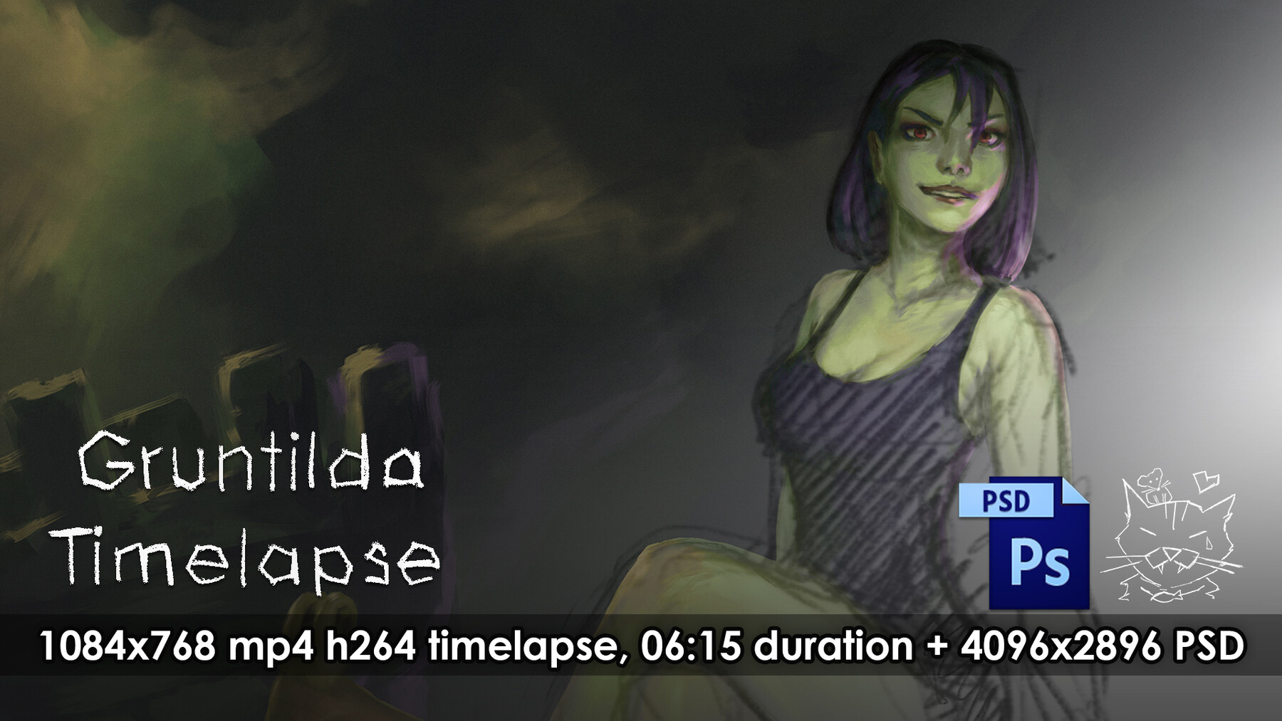 ArtStation - Gruntilda - Timelapse + PSD | Artworks