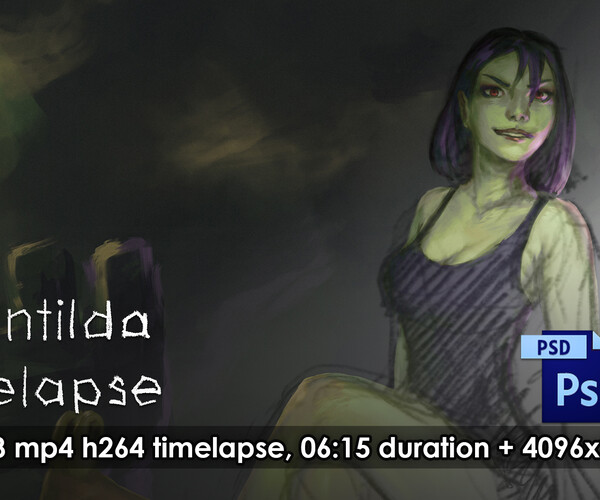 ArtStation - Gruntilda - Timelapse + PSD | Artworks