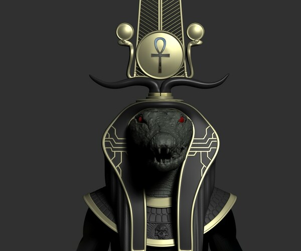 ArtStation - Sobek Mask - 3D Printing | Resources