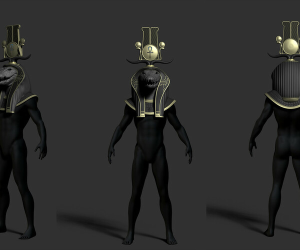 ArtStation - Sobek Mask - 3D Printing | Resources