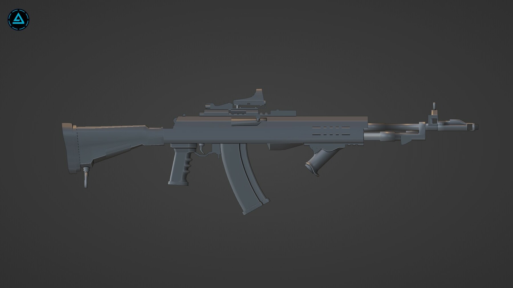 ArtStation - AKL 97 AR Low Poly | Game Assets