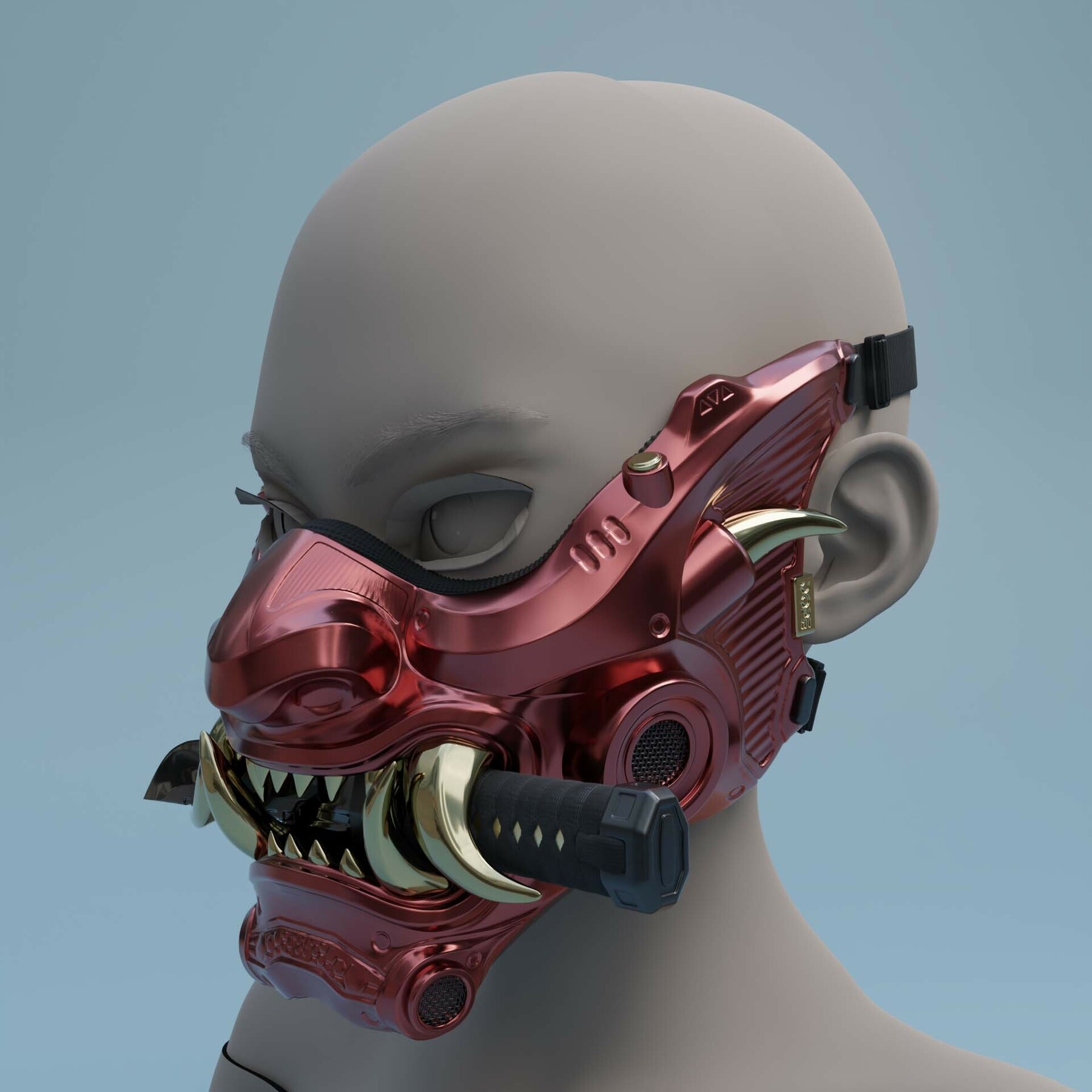 ArtStation - Katana Mask - 3D Printing | Resources