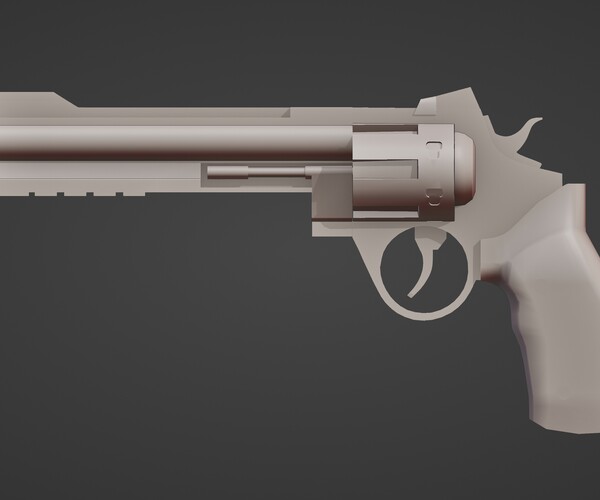 ArtStation - DRAKO 44 Semi Automatic Pistol Low-poly | Game Assets