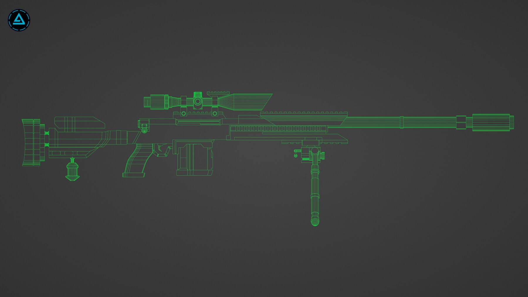 ArtStation - FATAL X59 Sniper Low-poly | Game Assets