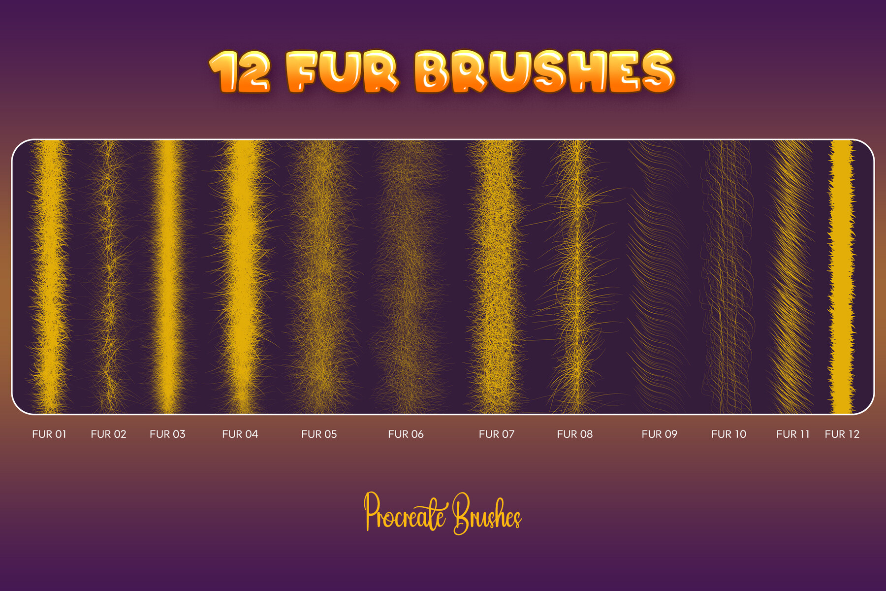 ArtStation - Fur Procreate Brushes | Brushes